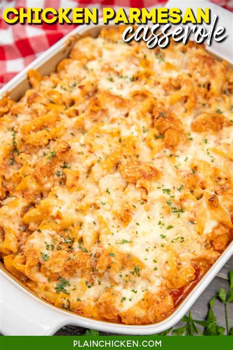 Chicken Parmesan Casserole Plain Chicken