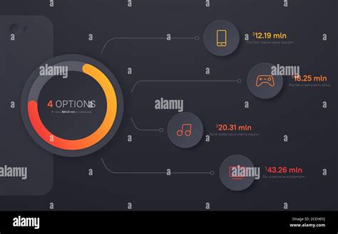 Vector Presentation Infographic Structure Chart Design Four Options Stock Vector Image And Art