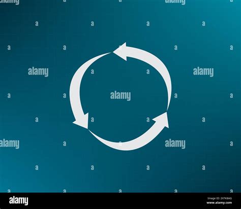 Arrow Circle Icon Cycle Loop And Roundabout Signs Etc Stock Vector