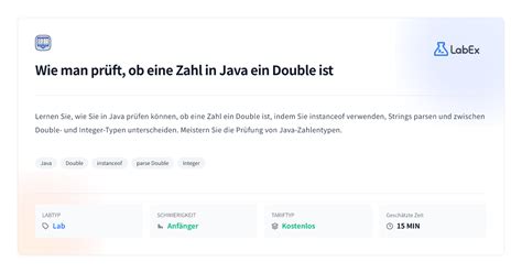 Wie Man Prüft Ob Eine Zahl In Java Ein Double Ist Labex