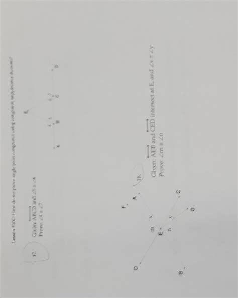 solved 17 glven abcd and 2 s 2c prove ∠4 ∠7