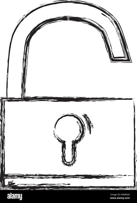 Figure Padlock Object Symbol To Security Protection Vector Illustration Stock Vector Image And Art