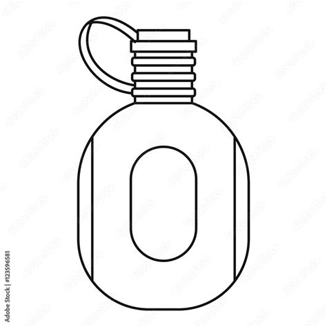 Flask Icon Outline Illustration Of Flask Vector Icon For Web Stock Vector Adobe Stock