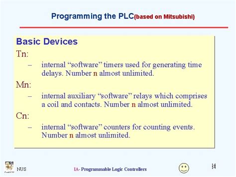 Programmable Logic Controllers NUS IA Programmable Logic Controllers