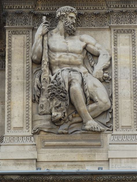 Hercules Sculpture On Aile Lemercier At The Louvre Page 1022
