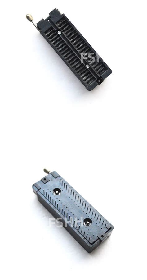 2 54mm DIP24 DIP28 DIP32 DIP40 DIP48 Black Lock IC Test Socket Universal ZIF IC Socket Test