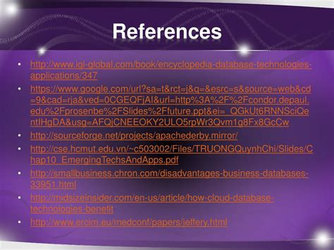 PPT Emerging Database Technologies And Applications PowerPoint Presentation ID