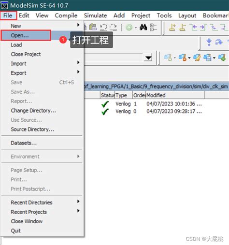 【fpga入门】第三篇、modelsim软件的仿真与应用fpga仿真 Csdn博客