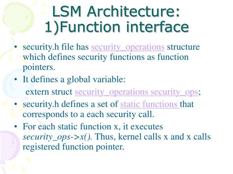 ppt linux security module lsm framework powerpoint presentation