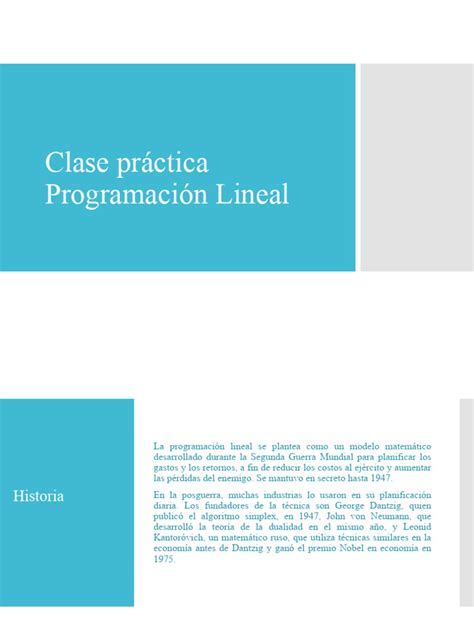 programacion lineal pdf pdf programación lineal matemáticas