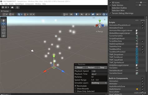 Untiy去掉粒子系统的橘色外框unity橙色框 Csdn博客