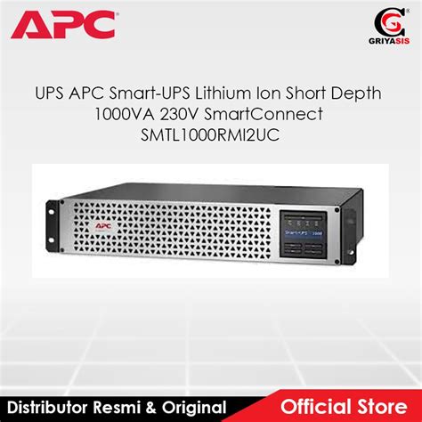 Jual UPS APC Smart UPS Lithium Ion 1000VA 230V SMTL1000RMI2UC Shopee Indonesia