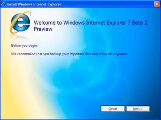 Road To Internet Explorer Beta