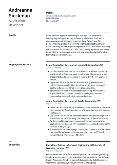 Ibm Application Developer Resume Examples Resumecat