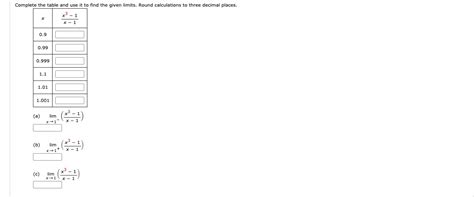solved complete the table and use it to find the given