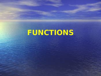 Functions PowerPoint Lesson By Positively Pre Algebra Plus TpT