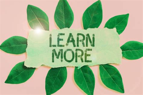 handwriting text learn more business idea deepen knowledge of the