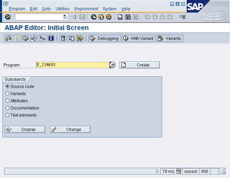 All About ABAP Technique English ABAP Tutorial ABAP Workbench Tools ABAP Editor
