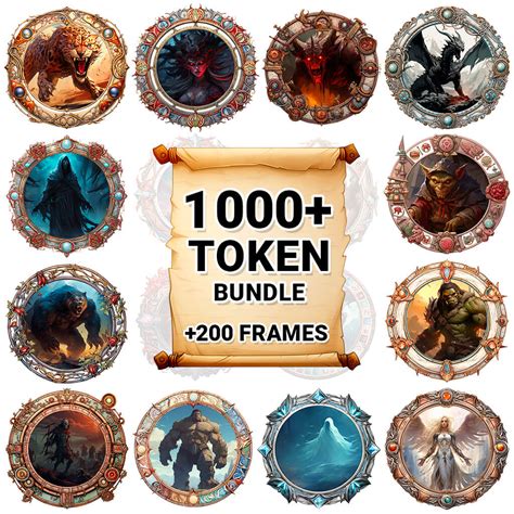 1 000 Token Bundle For Any Campaign 200 Frames Rpg Tabletops