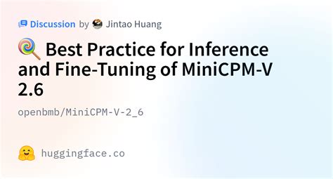 openbmb minicpm v 2 6 · 🍭 best practice for inference and fine tuning