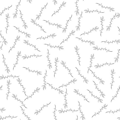 Premium Vector Floral Seamless Pattern Hand Drawn Art