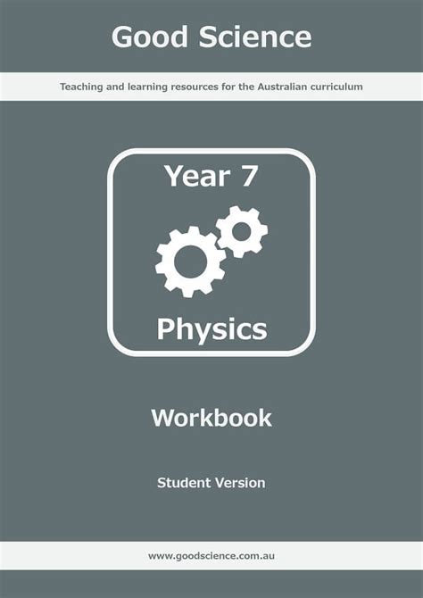 Year Physics PDF Workbook Good Science