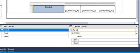 Reporting Services How Can I Add Titles To Columns In A Matrix That