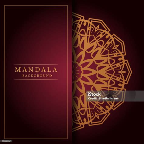 로얄 골든 아라베스크 아랍어 이슬람 동쪽 스타일 배경 고급 만다라 0명에 대한 스톡 벡터 아트 및 기타 이미지 0명 만다라 벡터 Istock