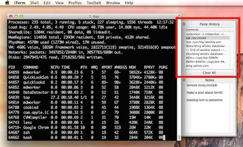 Maintain Recall Command Line Clipboard History With ITerm 2