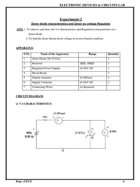 Zener Diode Ch Pdf Pn Junction Diode