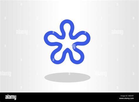 Illustration Of Blue Blob Against Plain Background Stock Photo Alamy