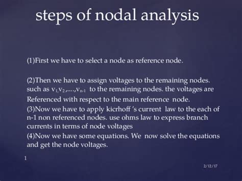 Ppt Steps Of Nodal Analysis