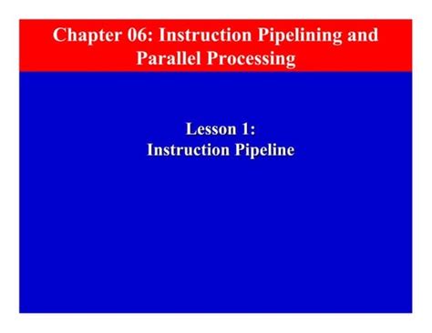 Instruction Pipeline Pdf Programming Languages Computing
