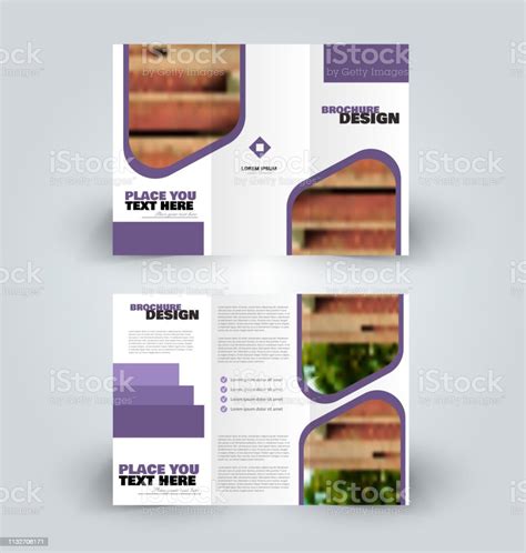 브로슈어 서식 파일입니다 비즈니스 3 배 전단지 전문 기업 스타일을 위한 창조적 인 디자인 동향 벡터 일러스트입니다 3단