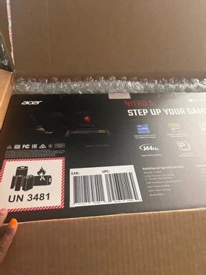 Acer Nitro 17 3 144hz Gaming Laptop Intel Ci5 16gb Ram 512 Ssd Storage Rtx4050 Gpu