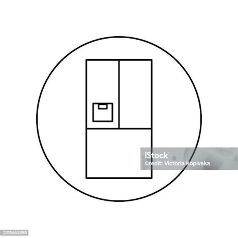 냉장고 아이콘입니다 스마트 홈 기술 시스템 벡터 일러스트 레이 션 가정 생활에 대한 스톡 벡터 아트 및 기타 이미지 가정 생활 가정 주방 가정의 방 Istock