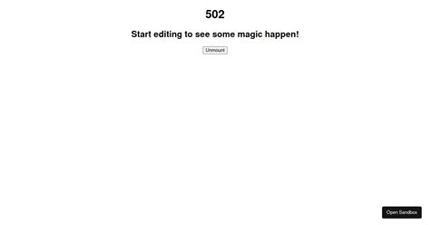 Useeffect Unmount Codesandbox