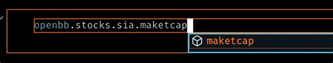 [bug] sdk `openbb stocks sia maketcap` missing `r` · issue 3510