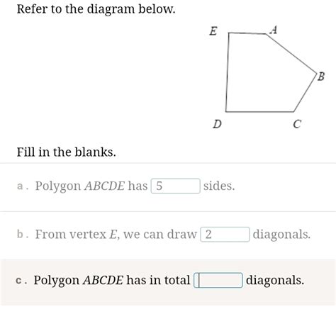 Solved Refer To The Diagram Below Fill In The Blanks A Polygon