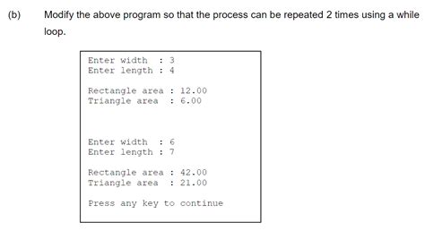 Solved A A Create A Program To Calculate The Area Of A Chegg Com