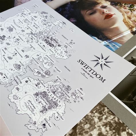 Swiftdom Map Personalised Prints Taylor Swift Etsy
