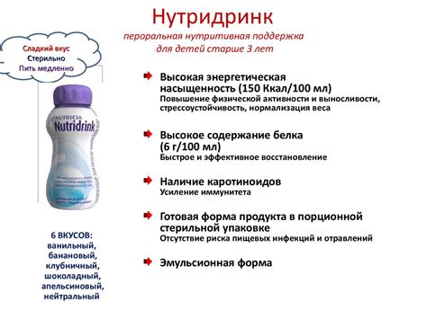 Смеси для энтерального питания