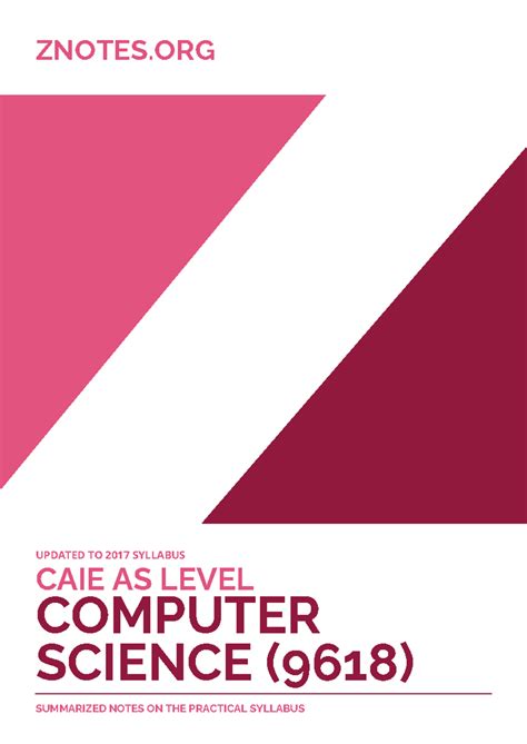Cs Z Notes Programming Znotes Summarized Notes On The Practical