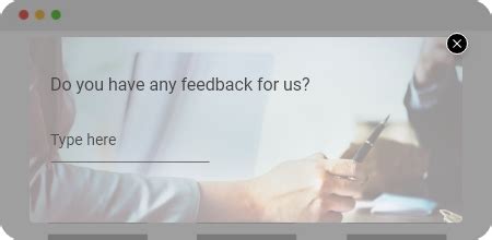 Customer Feedback Popup Template 20 Templates ProProfs Survey Maker