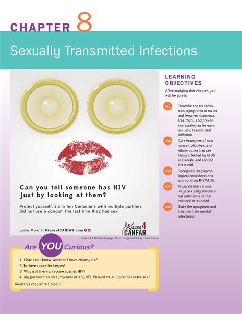 Chapter 8 Sexually Transmitted Infections Kisses 4 Canfar Campaign