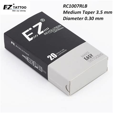Rc1007rb Ez Revolution Tattoo Needle Cartridge 10 030 Mm Round