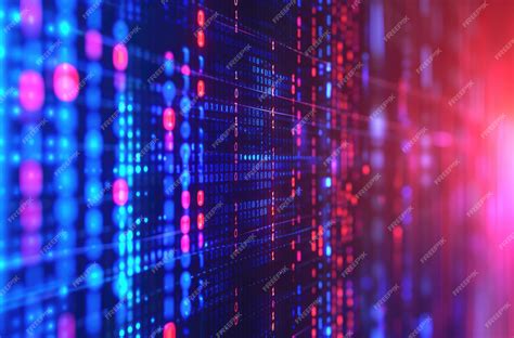 Premium Photo Abstract Digital Binary Code Data Network Background