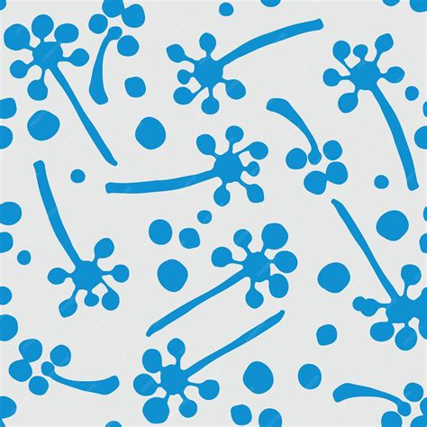Premium Vector Cutout Floral Repeat Seamless Print Pattern Vector