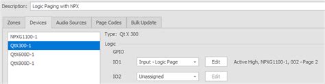qt x logic paging with npx biamp cornerstone